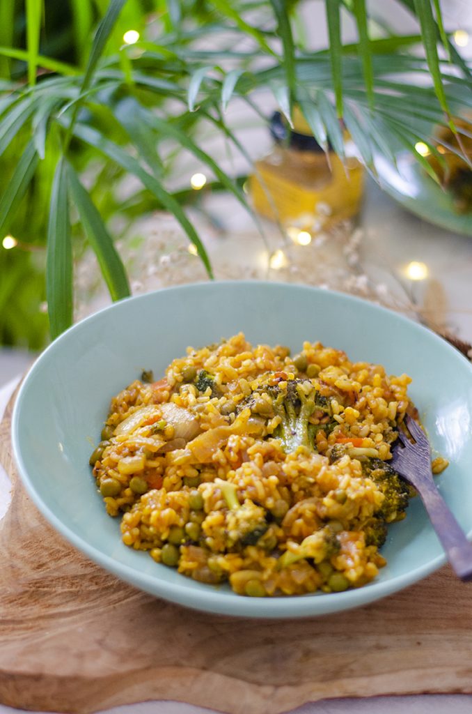 Arroz en amarillo con verduras | Mis Recetas Veganas (fáciles)