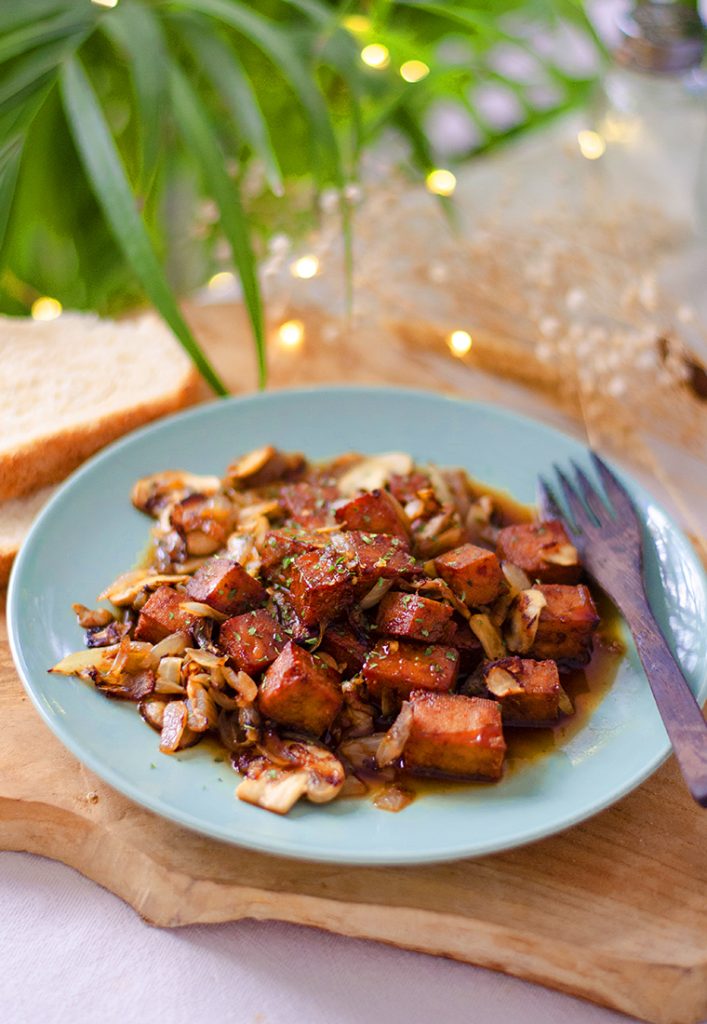 Recetas con tofu: Tofu en salsa | Mis Recetas Veganas (fáciles)